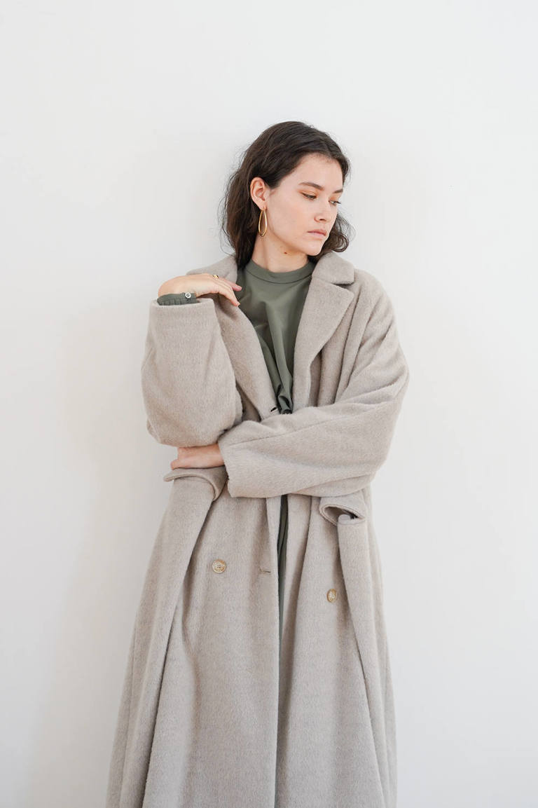 CLANE - ダブルウールロングコート - DOUBLE WOOL LONG COAT IVORY | ADDICT WEB SHOP